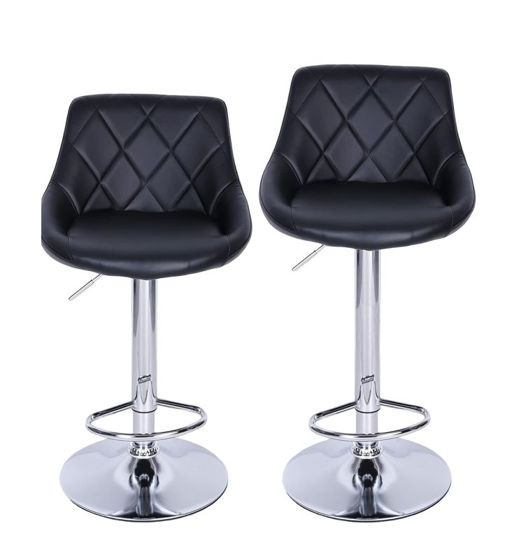 WAKESHOME Set De 2 Sillas Tipo Bar Moderna - Ajustable Elegancia Y ...