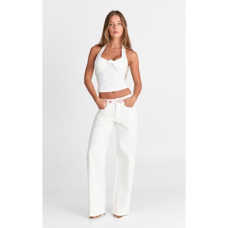 VELT Top Blanco Corto Crop | falabella.com