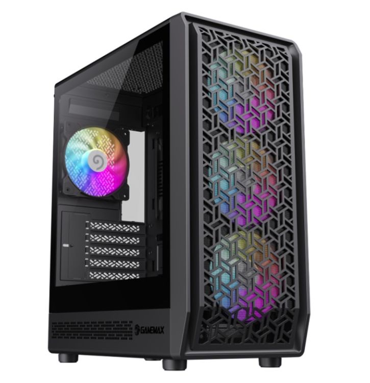 GAMEMAX Gabinete - Gamemax Forge COC BK - SFuente - mATX - RGB - Negro ...