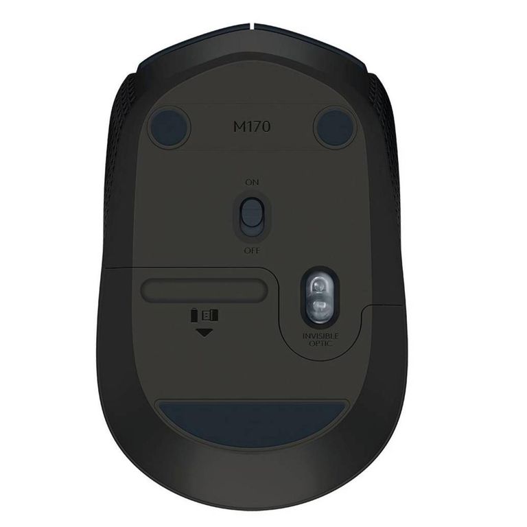 LOGITECH Mouse Inalambrico USB Pequeño Oficina M170 Negro Logitech ...