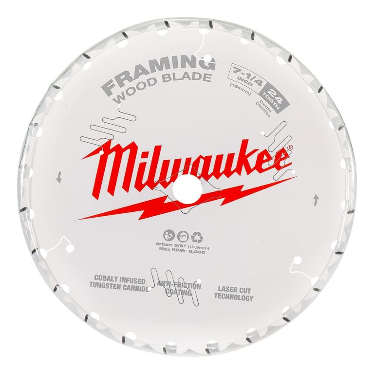 MILWAUKEE Disco Sierra Circular 7-1/4 De 24 Dientes Milwaukee.- E.o ...
