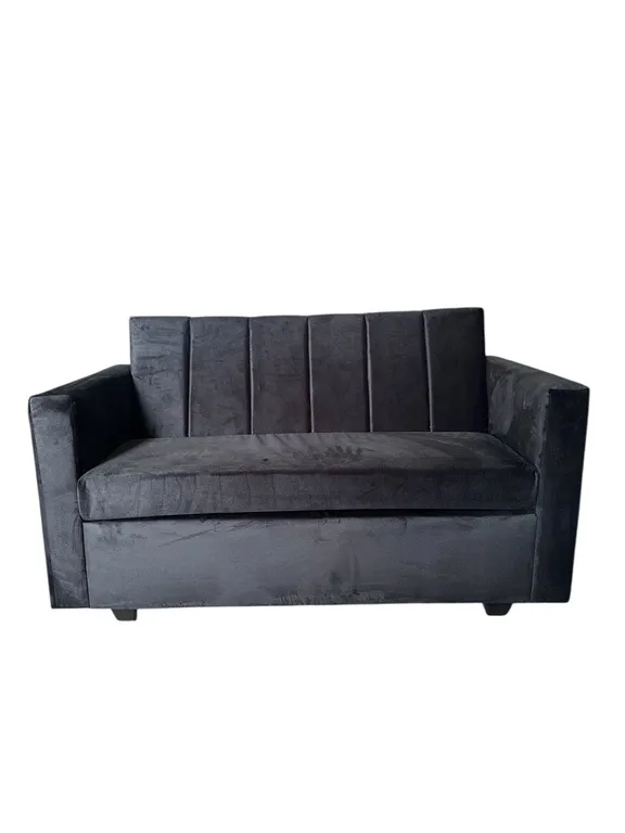 GENERICO Sofa 2 Cuerpo Rayas Color Negro Felpa | falabella.com