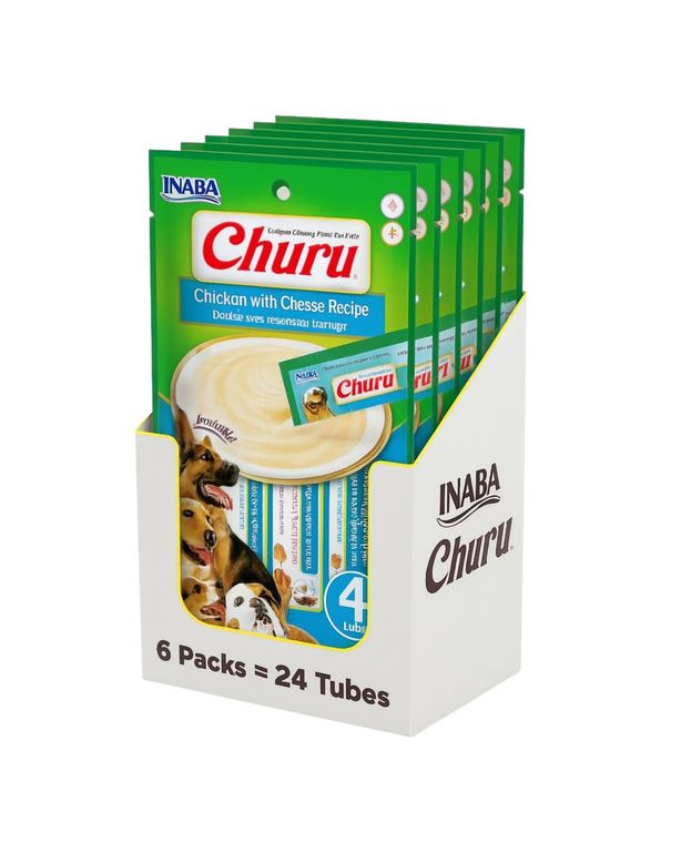 INABA Churu Dog Pollo y Queso 14g x4 - Pack 6 Unidades | Falabella Chile