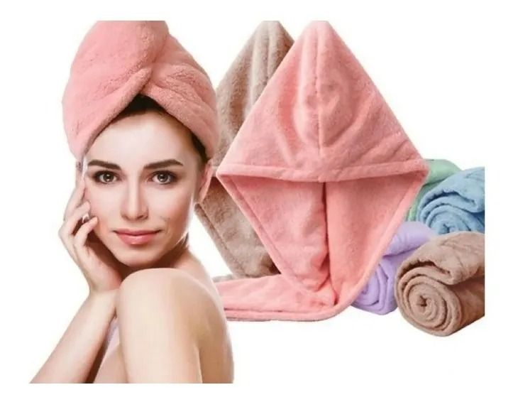 Pack 2 Toalla Turbante Microfibra Para Secar El Cabello | Sodimac Chile
