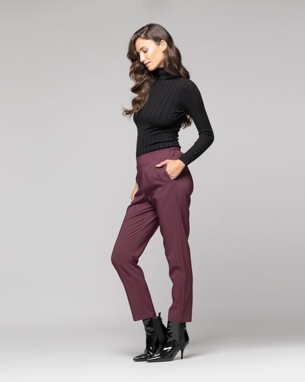 LINEATRE Pantalón Mujer Svetlana Rojo Oscuro Lineatre | falabella.com