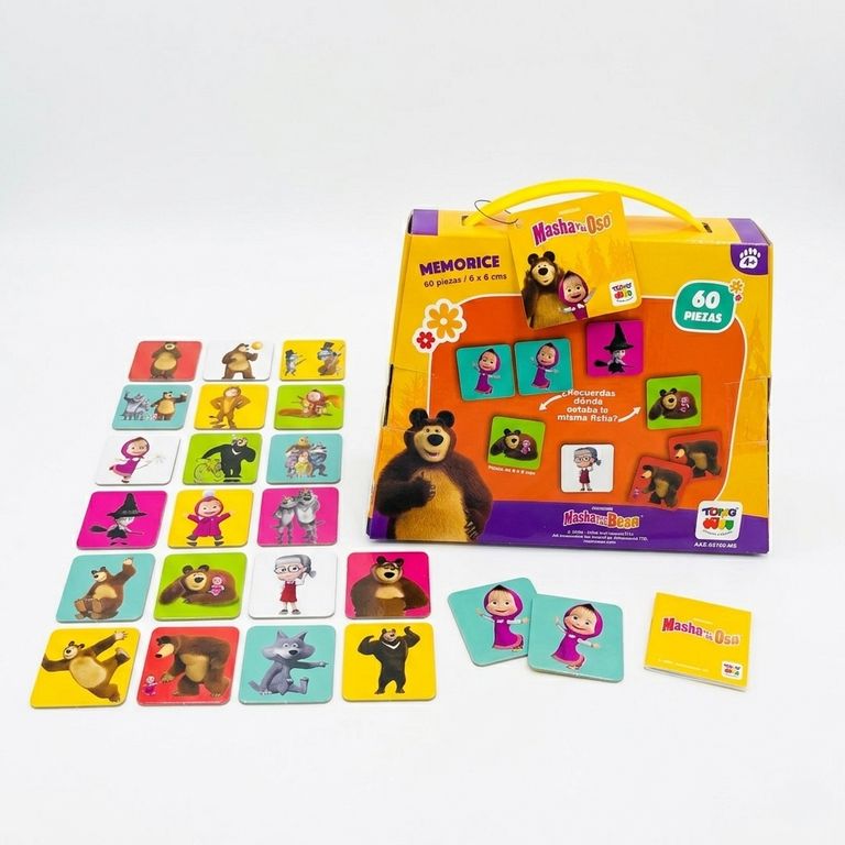 MASHA Y EL OSO Juego de Mesa Memorice 60 Piezas - Masha | Falabella Chile