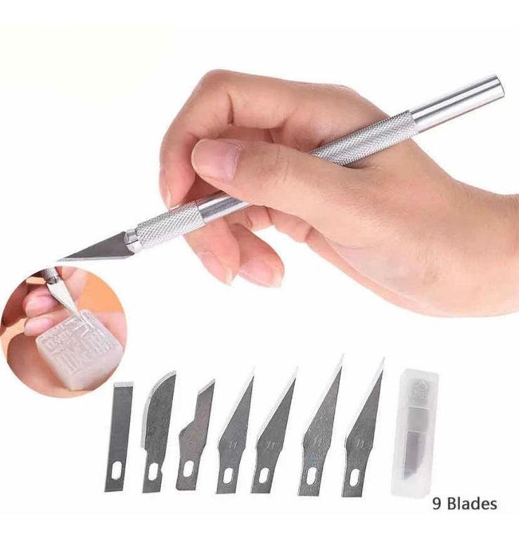 Bisturí de Precisión con 9 Cuchillas para Manualidades | Sodimac ...