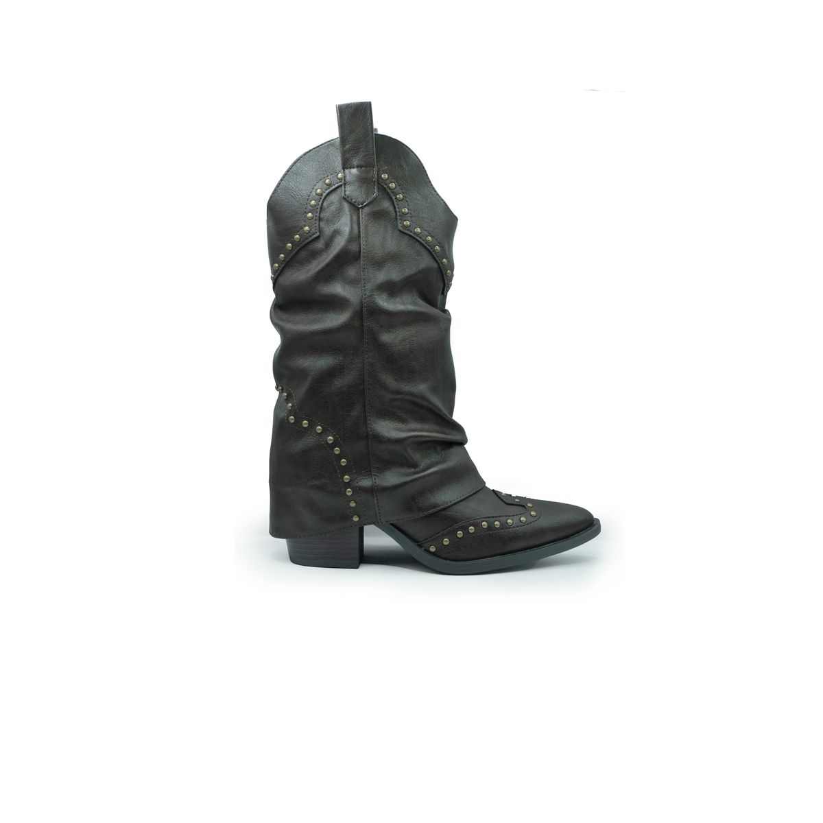 BOVINITA Bota texana mujer con taco bucanera bratz Marron | Falabella Chile