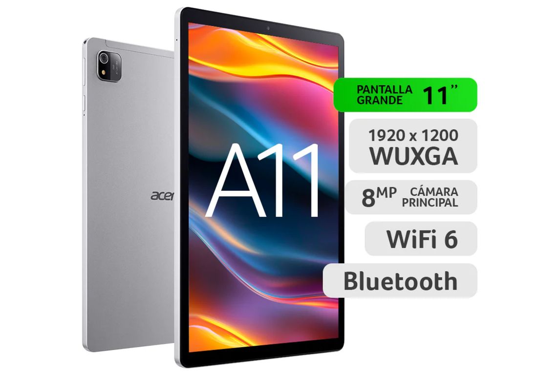 ACER Tablet Acer A11-11-A6D7-1 / IPS 11'1200 x 1920 / Android 14 ...