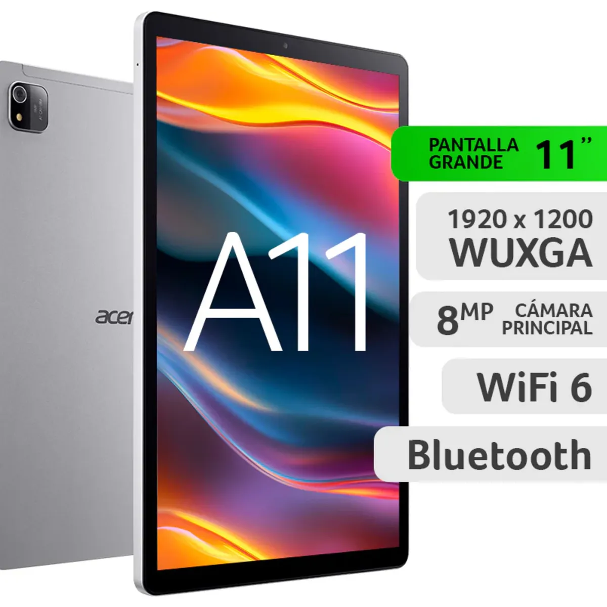 ACER Tablet Acer A11-11-A6D7-1 / IPS 11'1200 x 1920 / Android 14 ...