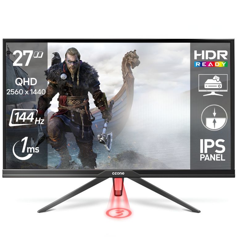 OZONE Monitor Gamer Ozone 27" 2K IPS HDR 144Hz 1Ms Freesync G-Sync ...