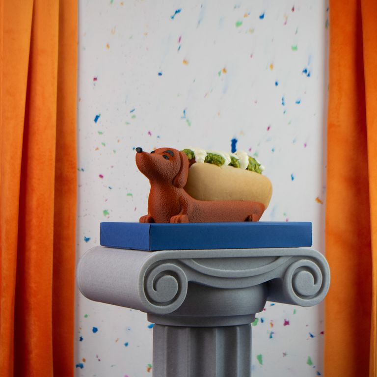 PROMETEO STUDIO Completero Perrito Salchicha porta hot dog perro café ...