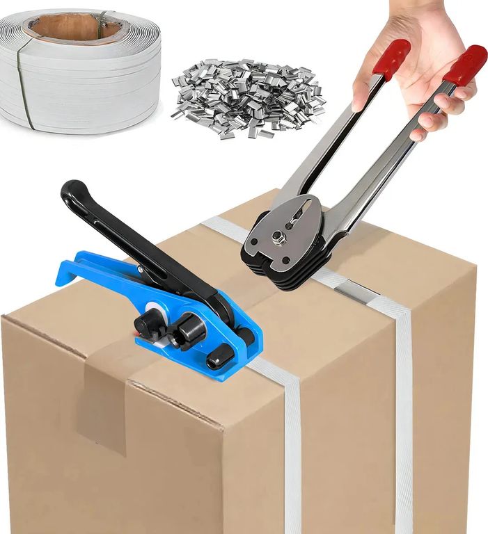 KUANGYE Set enzunchadora manual sellador zuncho plástico sellos ancho ...