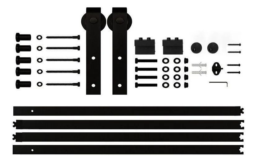 Quick Kit Correderas 2mt Para Colgar 1 Puerta Estilo Granero | Sodimac ...