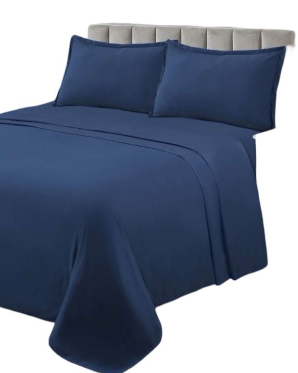 SÁBANA DE GENERO KING AZUL | Sodimac Chile