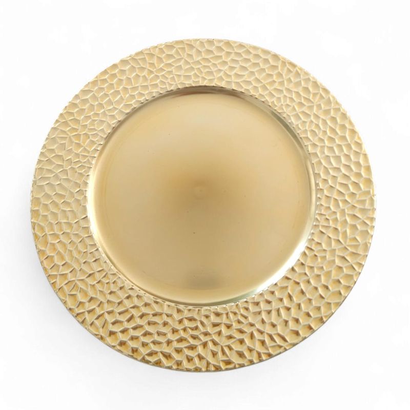 Set de 4 platos Decorativos porta platos Dorados | Sodimac - Falabella