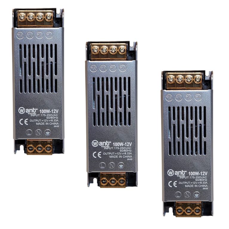 WANT 3 Fuentes de Poder 12V 8,33A 100W MQ Compacta | falabella.com