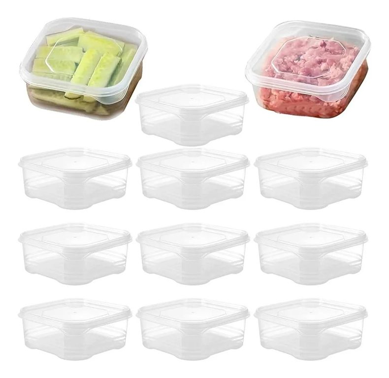 Set 10 Contenedores Recipiente Topper Alimento Comida Cocina | Sodimac ...