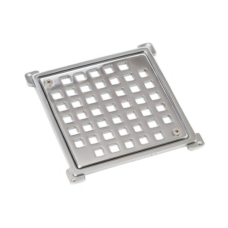 Rejilla Pileta cuadrada 100mm Cromado ACERO INOXIDABLE POLI | Sodimac Chile