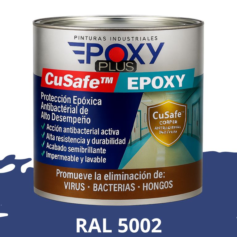 PINTURA PISOS ALTO TRÁFICO – CuSafe Pisos Pro – Epóxica 1K Antibact. 1L ...
