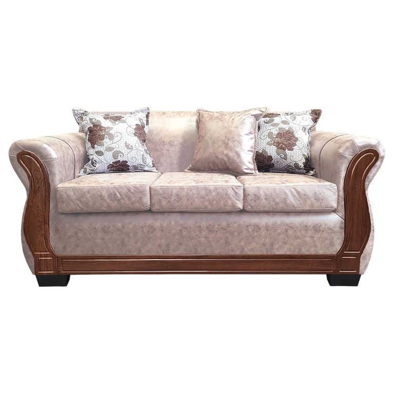 AMERICA DECORA Sofá Con Resorte Estructural 3 Personas Lisbon Envejecido Beige X | falabella.com