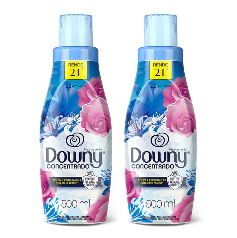DOWNY Pack X2 Suavizante Downy Concentrado Brisa De Verano 500ml ...