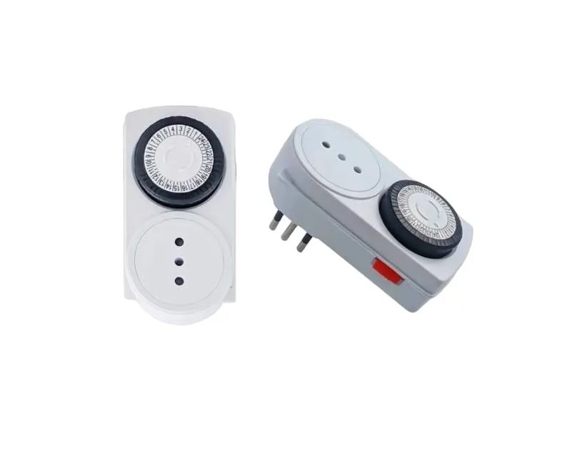 GENERICO Temporizador Reloj Timer Analógico 24 Horas Adaptador ...