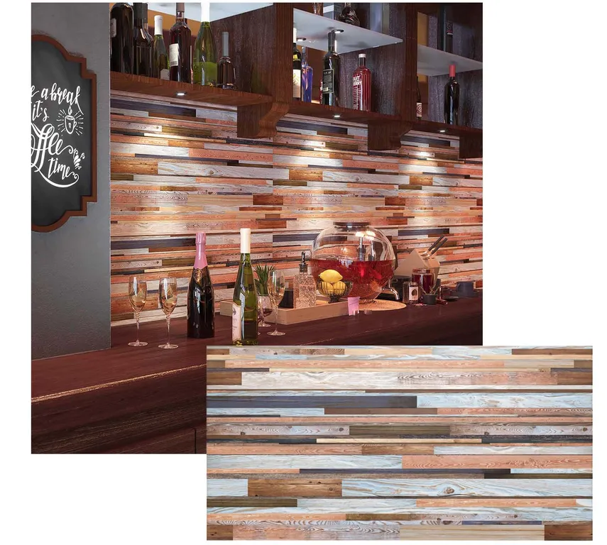 Wall Panel PVC Relieve 95.7 x 48 VIVO PATINADO 4.6m² (10 Paneles ...