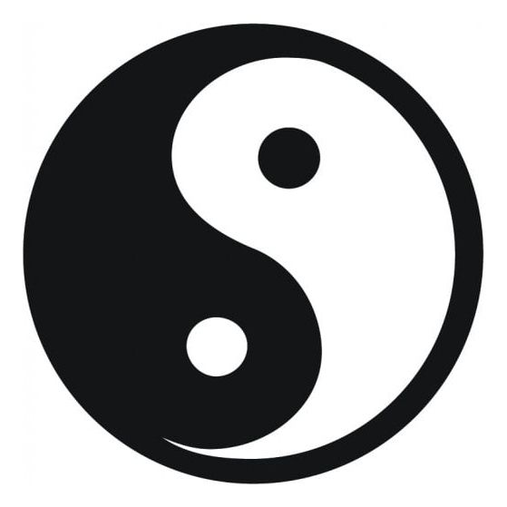 Decomural Ying & Yang Symbol Peace Love WS-15474 | Sodimac Chile