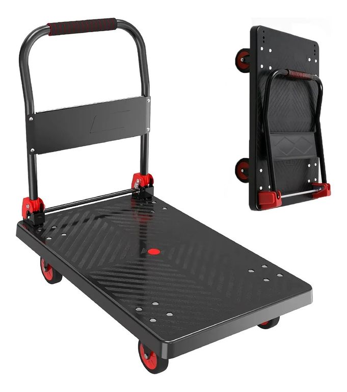 EVERSO Carro Carga Yegua Plegable Plataforma Grande 450-750kg ...