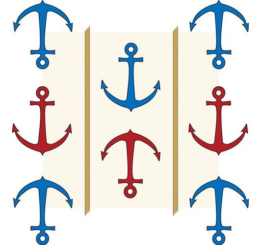 Decomural Ancla Anchors Sea Mar Pattern WS-80027 | Sodimac Chile