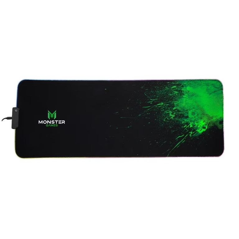 MONSTER GAMES Pad Mouse Gamer RGB Monster Xtreme XL (Negro, 80 × 30 cm ...