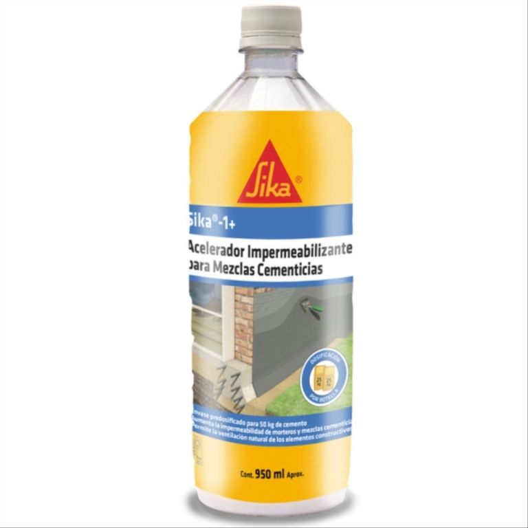 SIKA Aditivo impermeabilizante fraguado normal Sika 1 950ml | Falabella ...