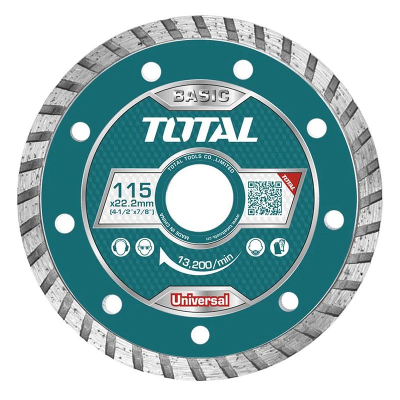 TOTAL TOOLS Disco De Corte Diamantado Turbo 4 12 115mm | falabella.com