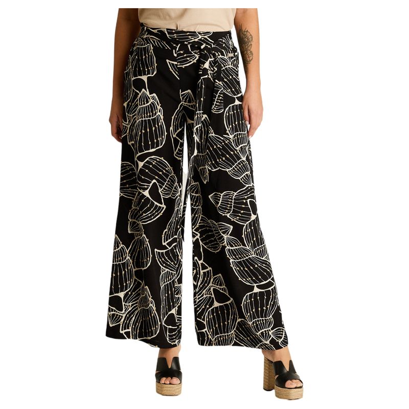 LORENZO DI PONTTI Pantalon Sport Crudo Palazzo No Elasticado Calce ...