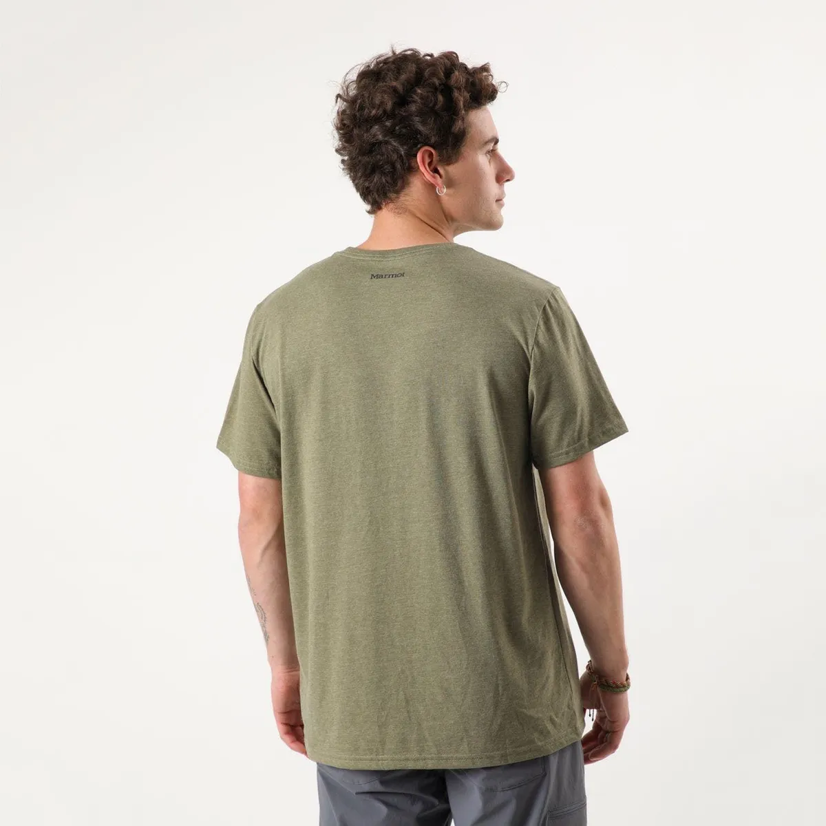 MARMOT Polera Hombre Chest Logo Tee Verde Marmot | falabella.com
