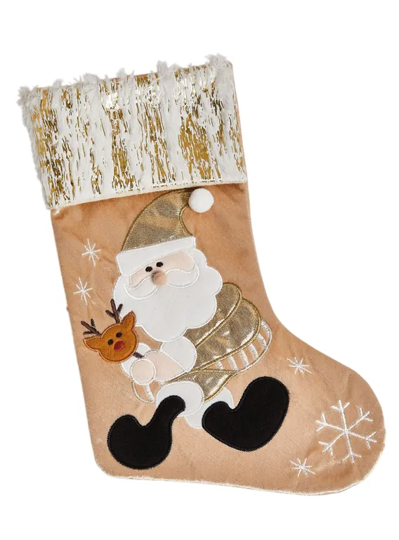 HERRERA MAISON Bota de Navidad Santa Blanco Gold | falabella.com