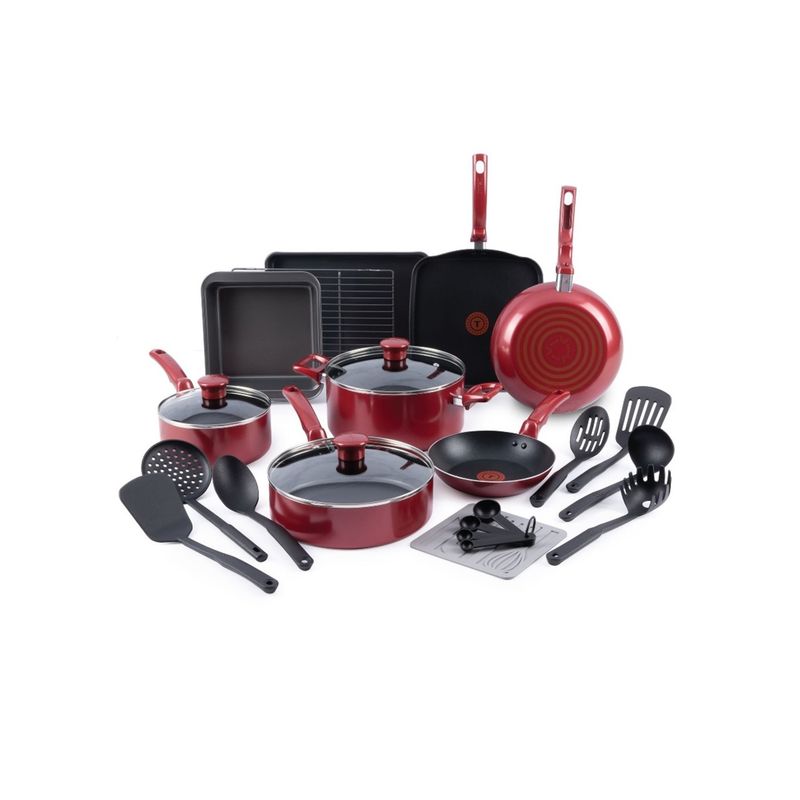 T-FAL Set De Ollas T-Fal 21 Piezas Antiadherente Cuerpo de Aluminio ...
