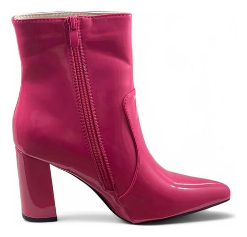 CC Botines Charol Con Taco De 7cms Punta Fina | falabella.com