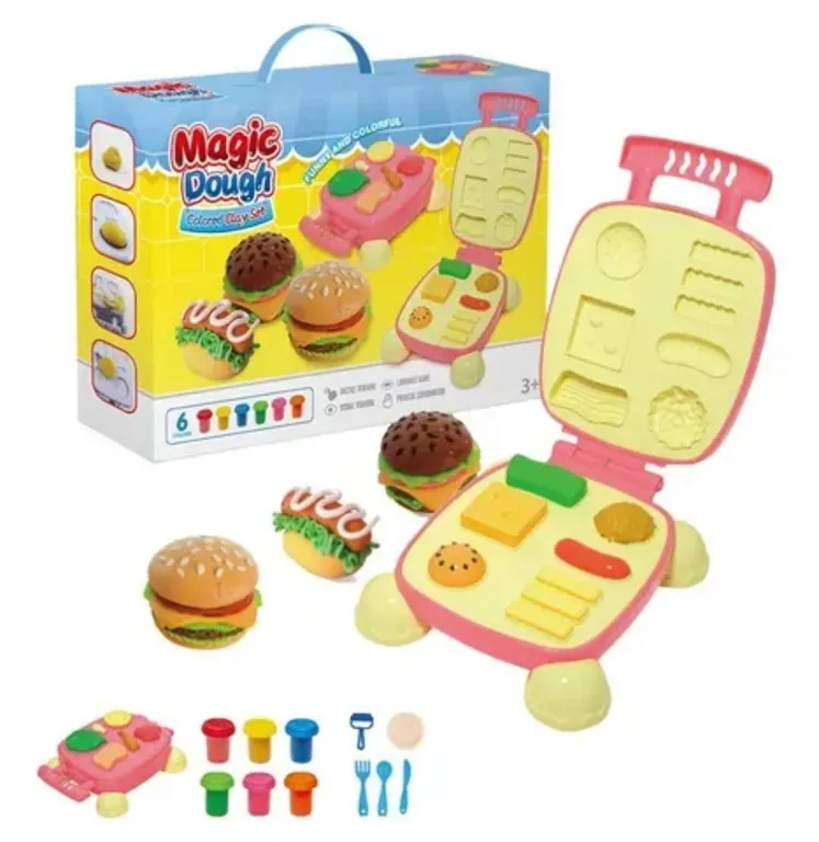 GENERICO Playdo Plastilina Set Hamburguesa Masa Para Jugar Multicolor ...