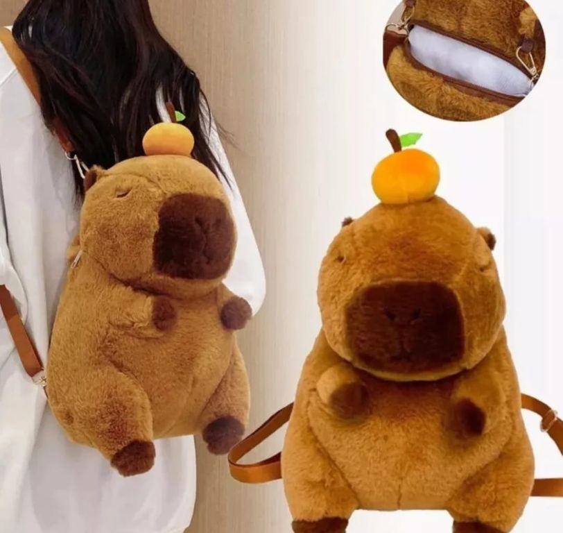 GENERICO Capibara Bolso Mochila Peluche De Felpa | falabella.com