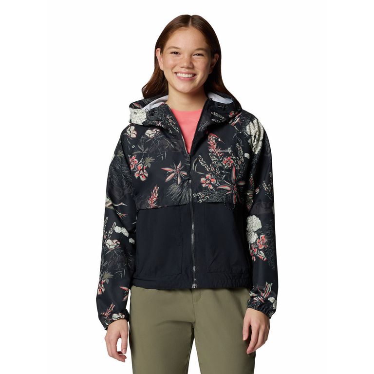 COLUMBIA Cortaviento Mujer Spire Valley Printed Negro COLUMBIA | falabella.com