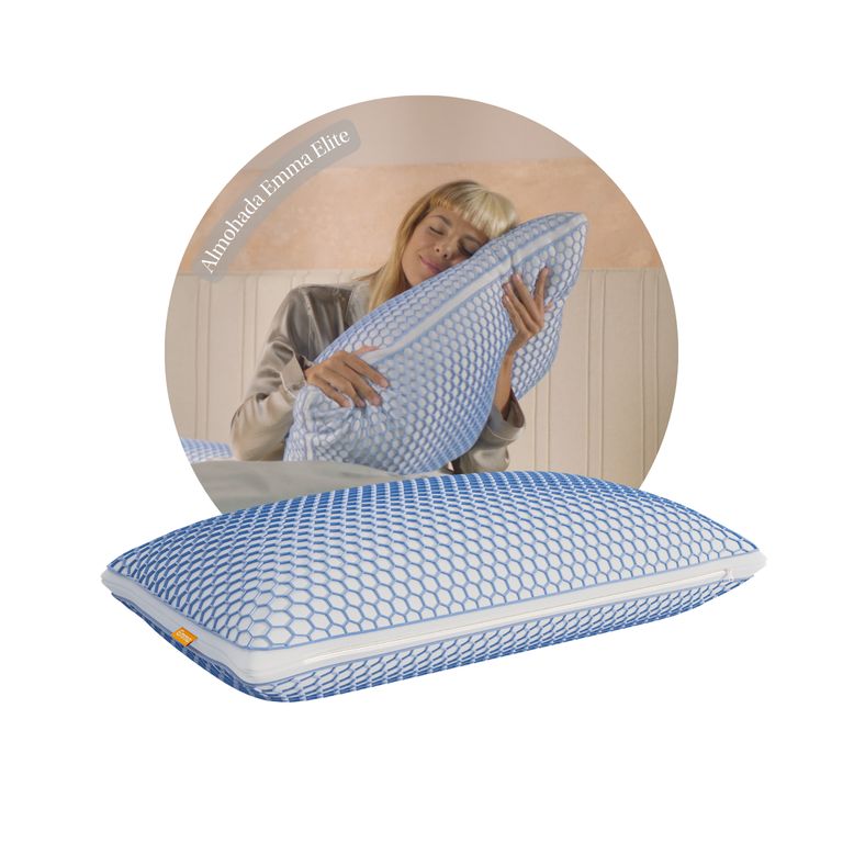 EMMA Pack de 2 Almohadas Elite Tecnología Air-Grid® Microfibra 70X40 Cm ...