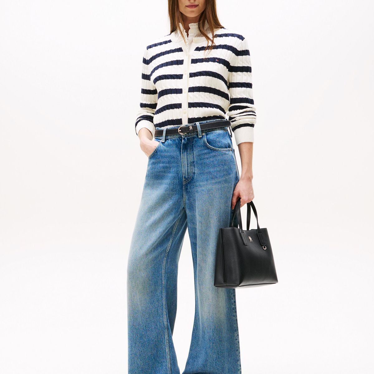 TOMMY HILFIGER Tote Distinct Monogram Negro BDS Tommy Hilfiger ...