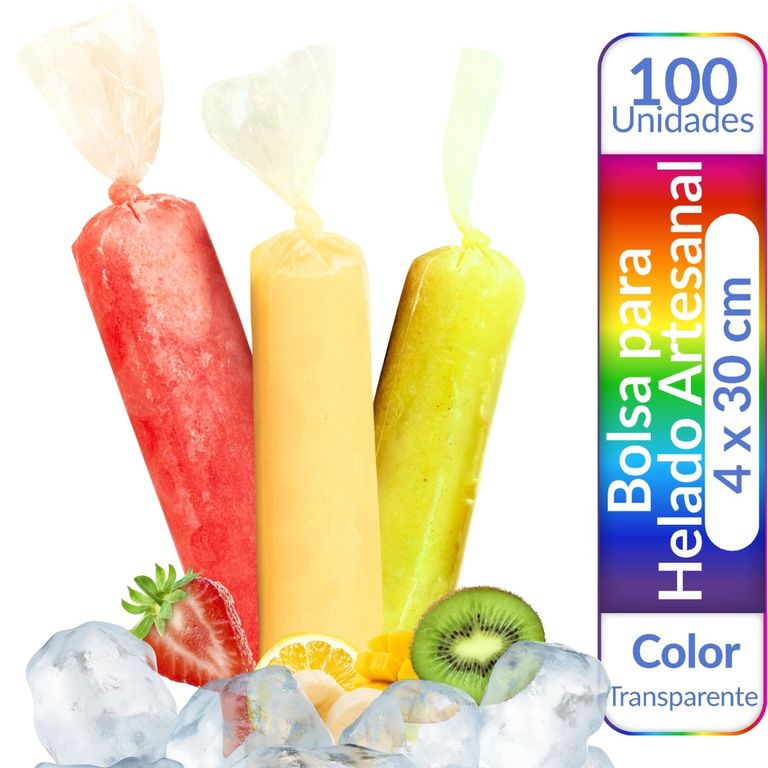Bolsa Para Cubos Caseros Bolsa Helados Artesanales Pack 100 | Sodimac Chile