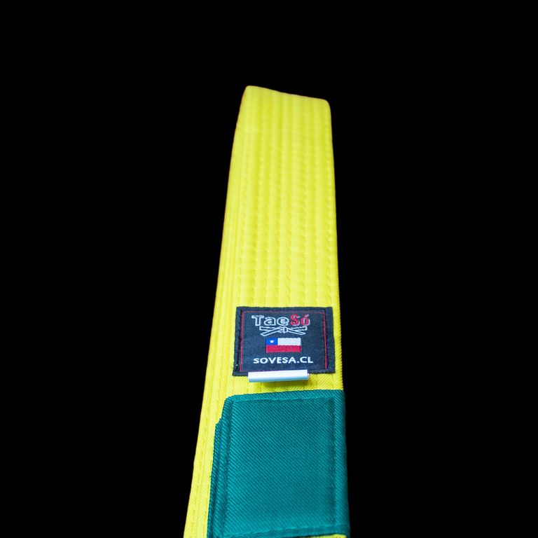 GENERICO Cinturón Artes Marciales 240 cms colores TaeSó AMARILLO PUNTA ...