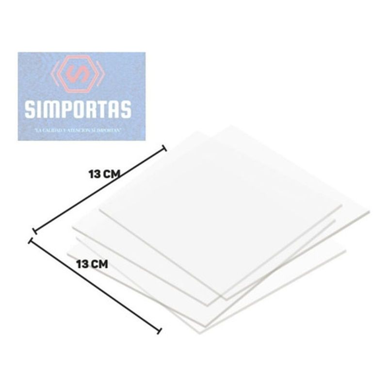 GENERICO Lámina Acetato Dental Termoplástica 13x13cm - Pacard ...