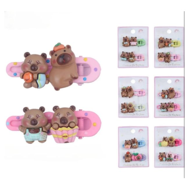 GENERICO Set De 6 Pinches Capibara Pinzas Kawaii | falabella.com