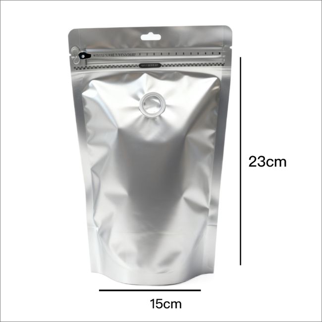 GENERICO 50 Bolsas Lámina Aluminio Doypack: Cierre Hermético, 23×15×5cm ...