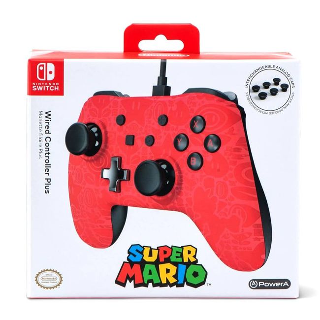 NINTENDO Control De Switch Con Cable Super Mario - Sniper Game ...